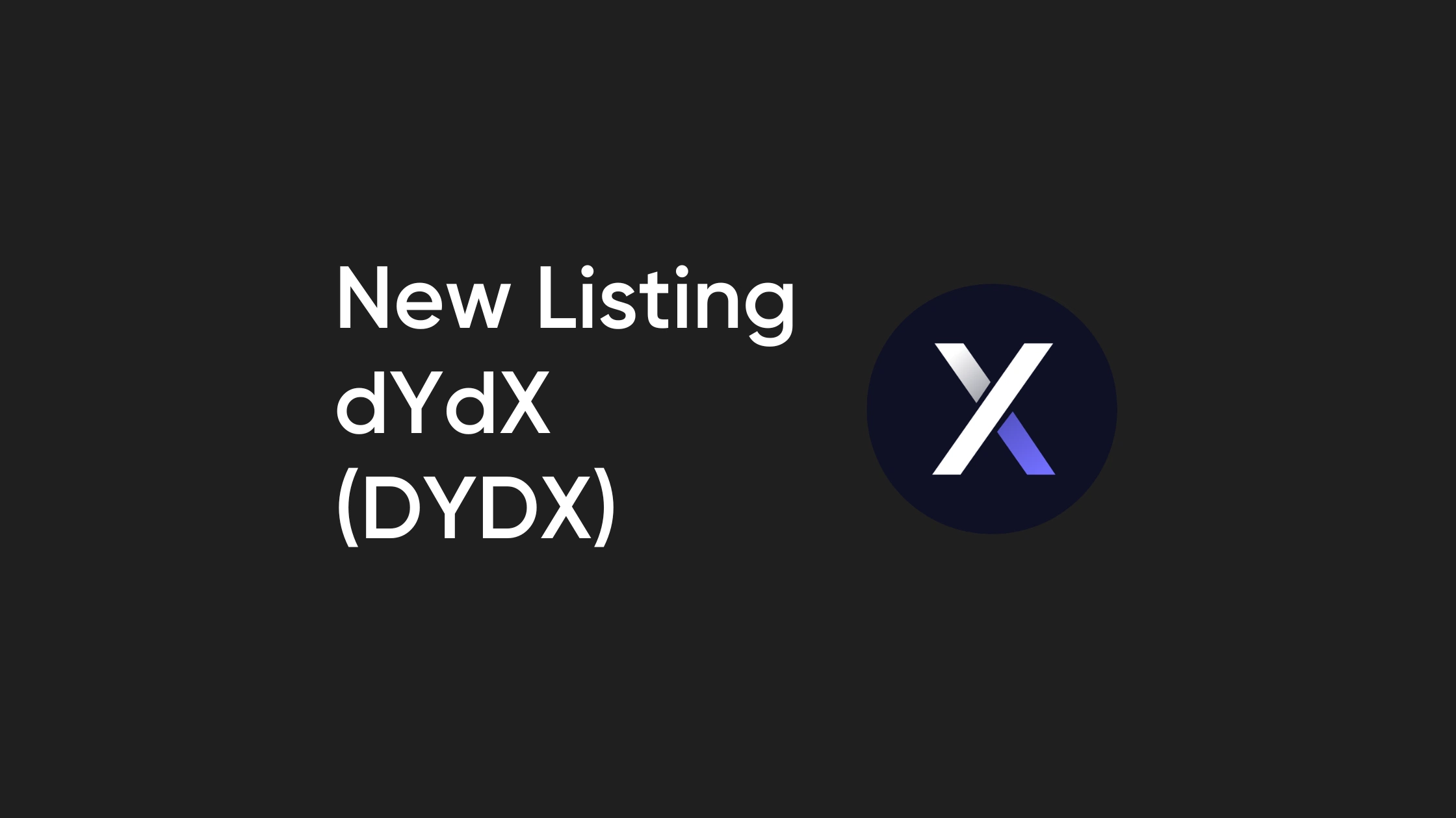 Bitvavo lists dYdX (DYDX) | Bitvavo.com