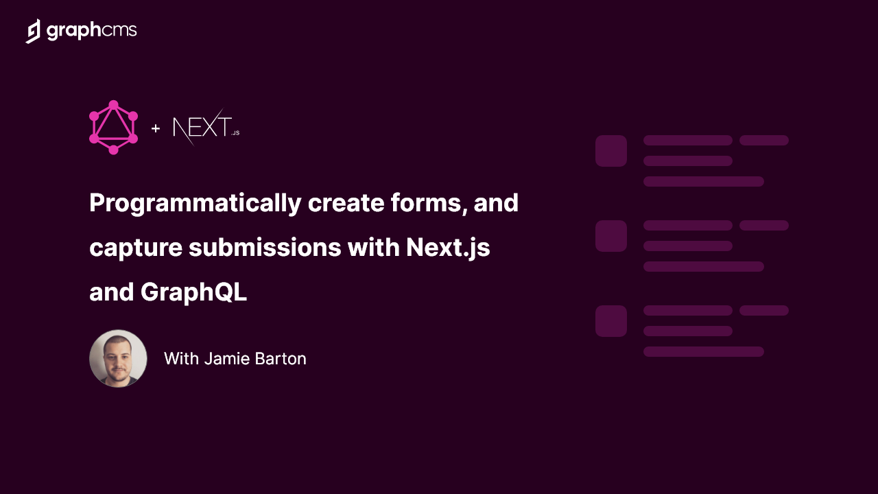 Programmatically Create Forms And Submissions With Nextjs And Graphql Hygraph