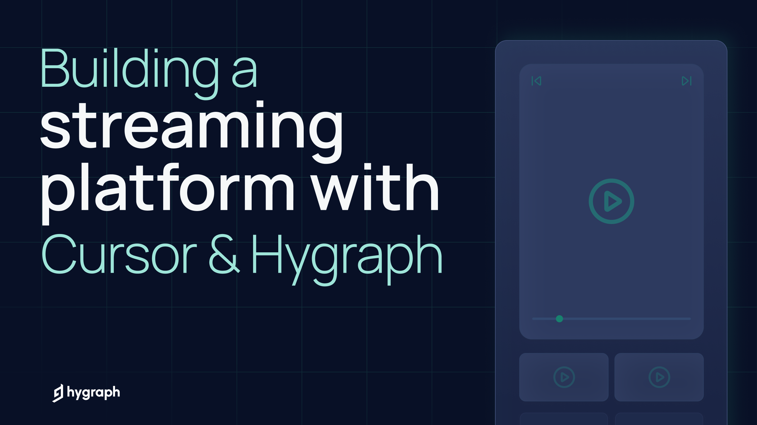 Building a streaming platform with Cursor AI & Hygraph | Hygraph