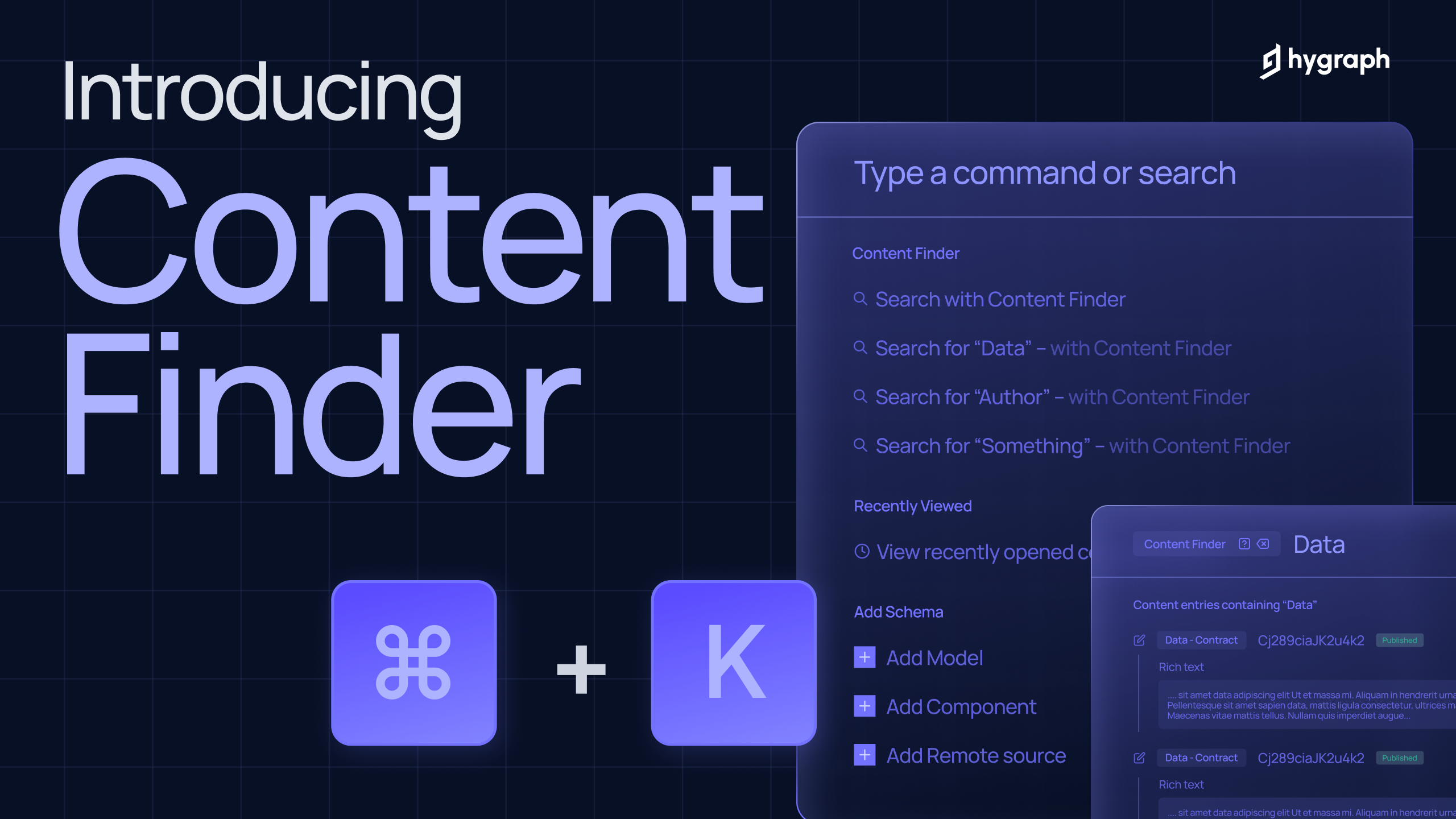 Introducing Content Finder | Hygraph