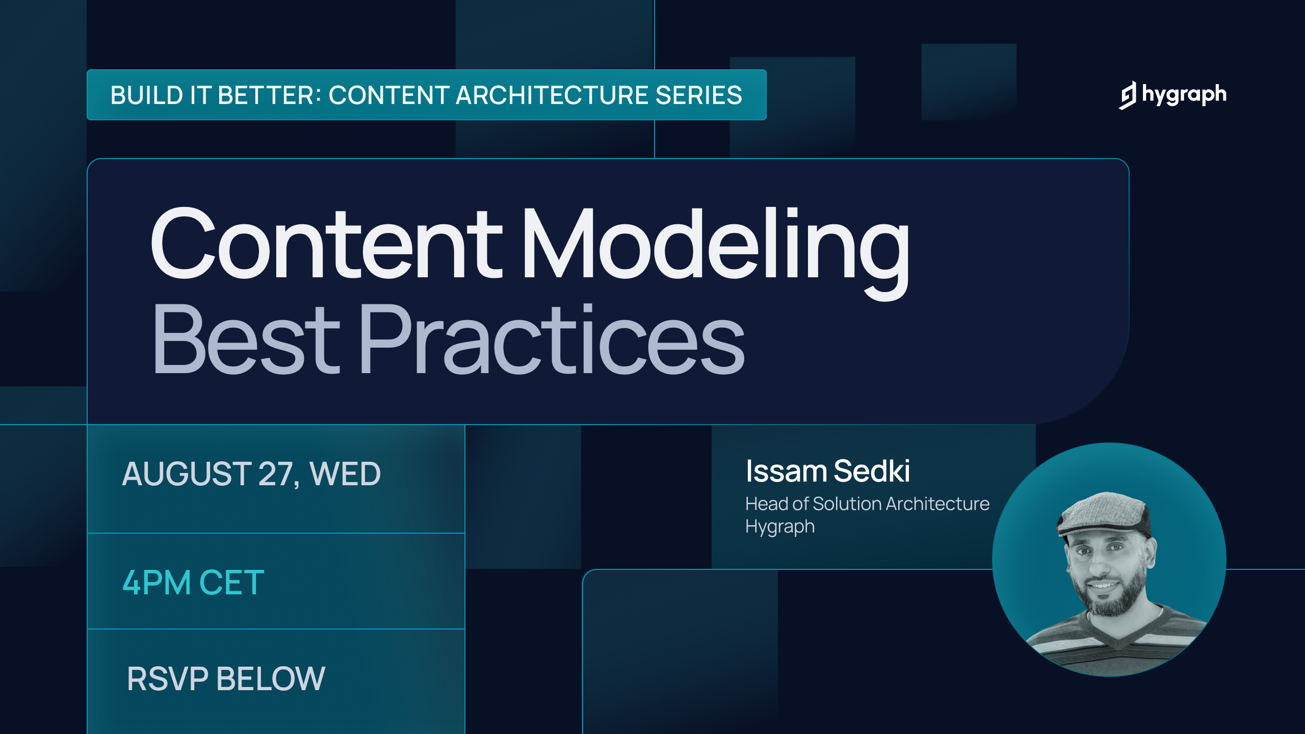 Content Modeling Best Practices — Live Session with Issam Sedki | Hygraph